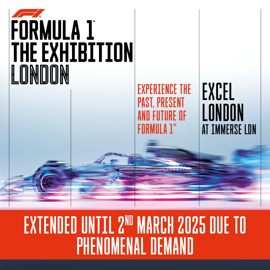 The Formula 1® Exhibition extends London show to 2nd March 2025 due to ...
